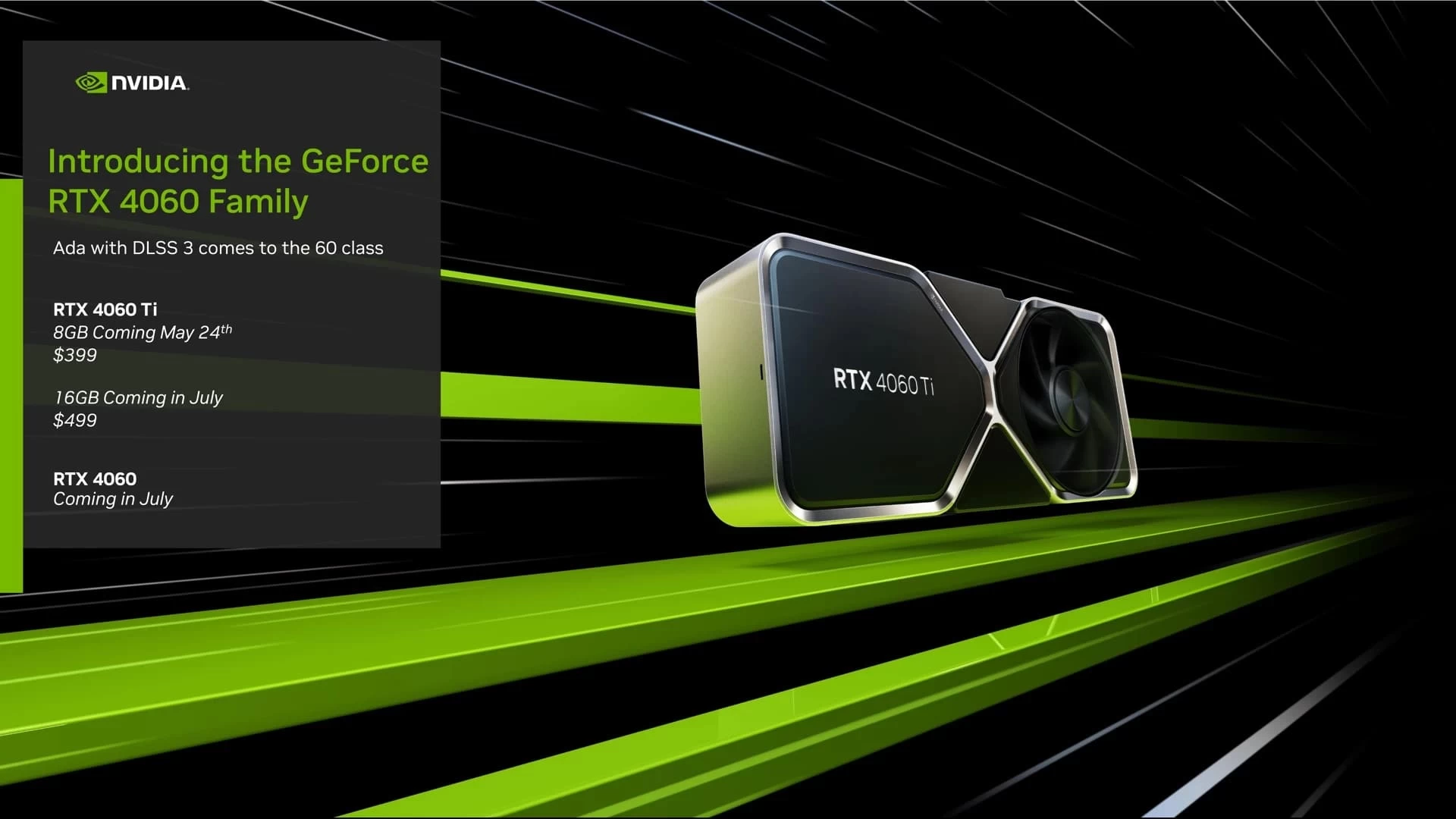 NVIDIA تؤكد أن إطلاق GeForce RTX 4060 سيكون في 29 يونيو - Arabhardware