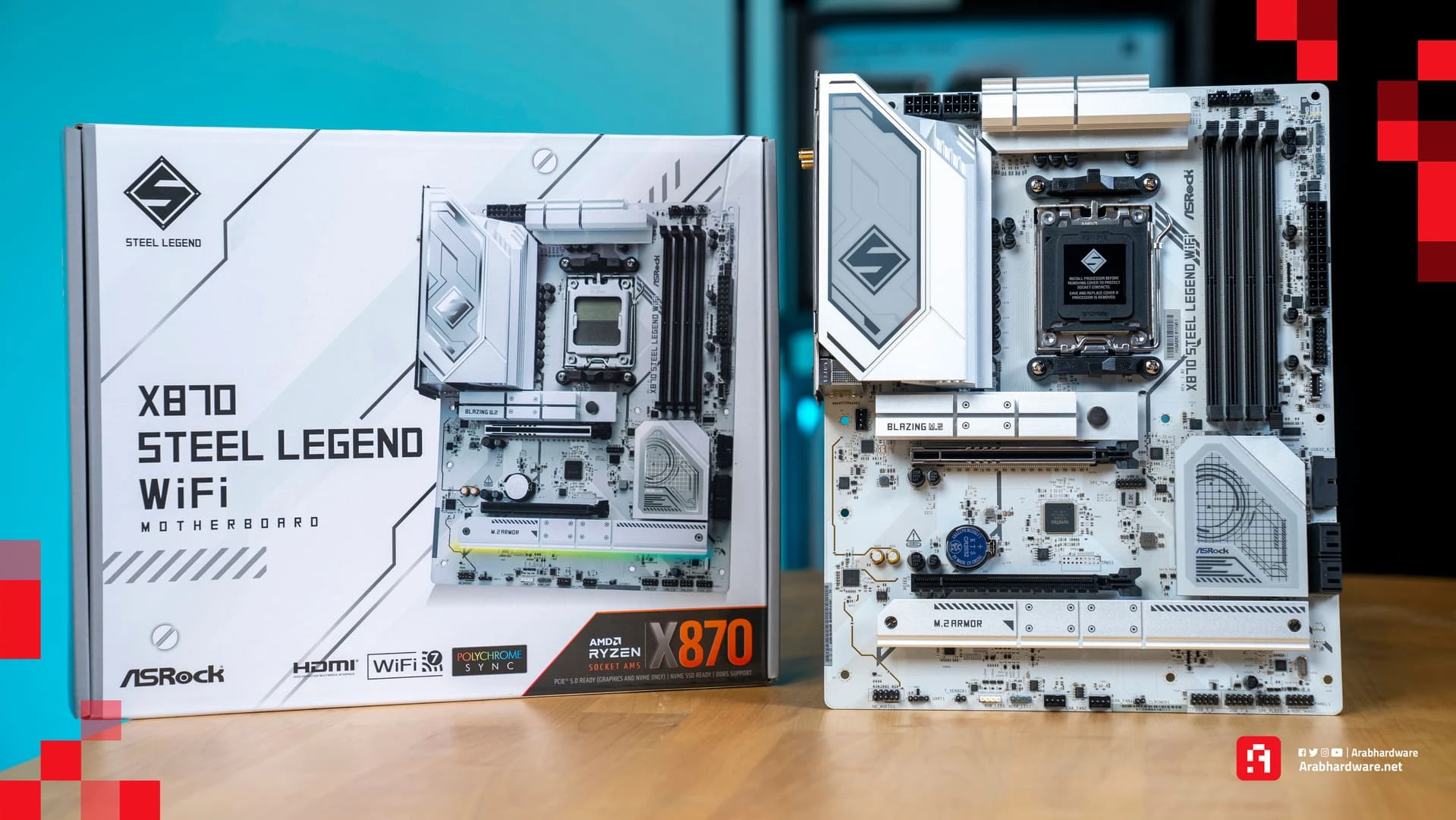 مراجعة اللوحة الأم ASRock X870 Steel Legend - Arabhardware
