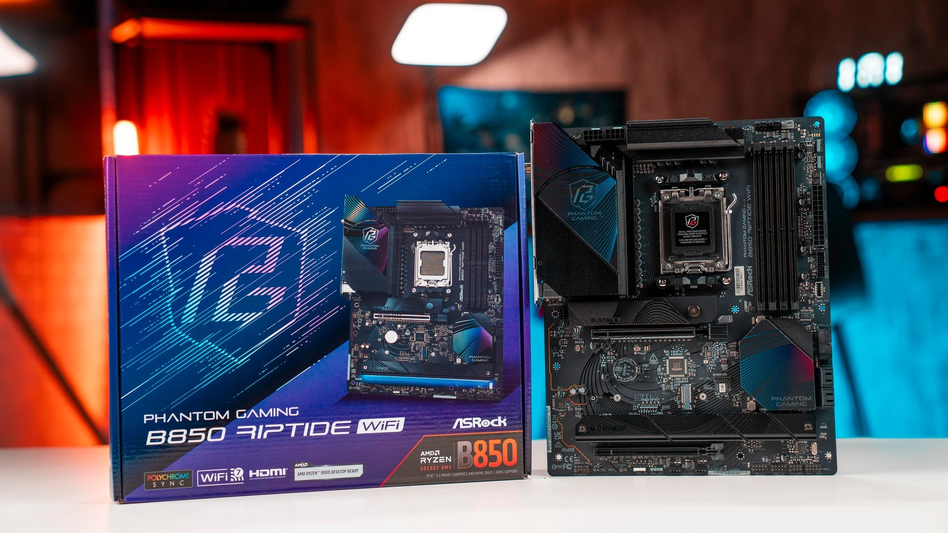 مراجعة اللوحة الأم ASRock PHANTOM GAMING B850 Riptide WiFi - Arabhardware