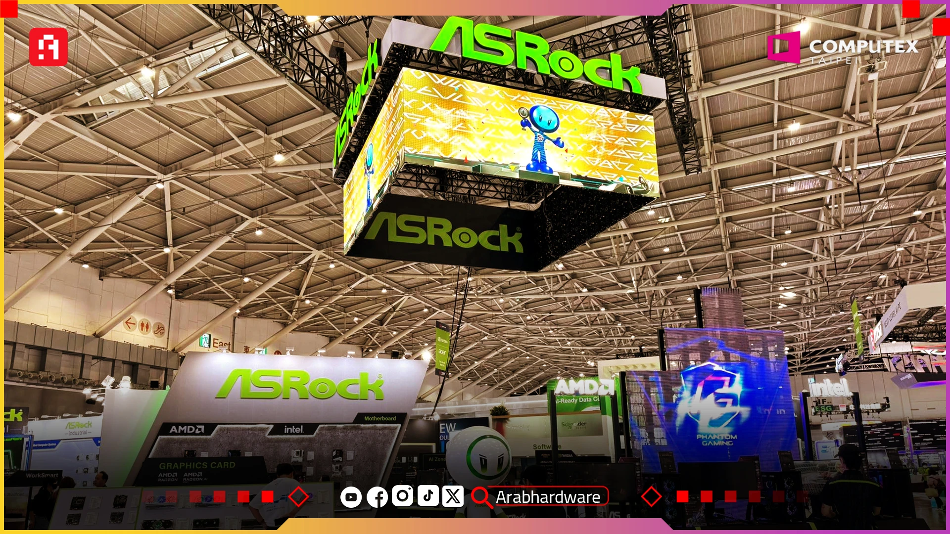 Computex25: جولة في جناح ASRock وعرض لأبرز المنتجات - Arabhardware