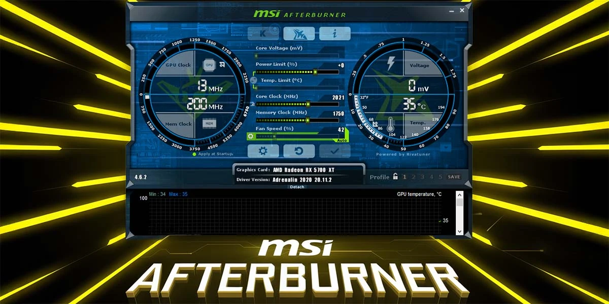 MSI Afterburner أصبح يدعم كروت RX 9000 وRTX 50، لكن بشكل غير رسمي! - Arabhardware