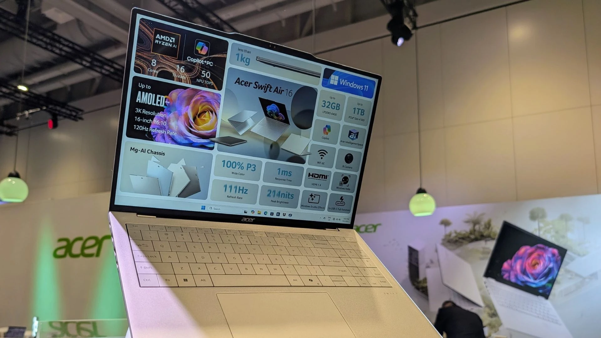 معرض IFA 25: الكشف عن لابتوب Acer Swift Air 16.. أخف من Macbook Air! - Arabhardware